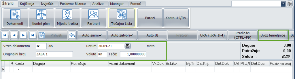 Kako uvesti izvod? - Micronic